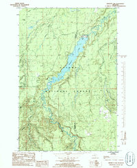 1985 Map of Prickett Lake, Houghton County, MI — High-Res | Pastmaps